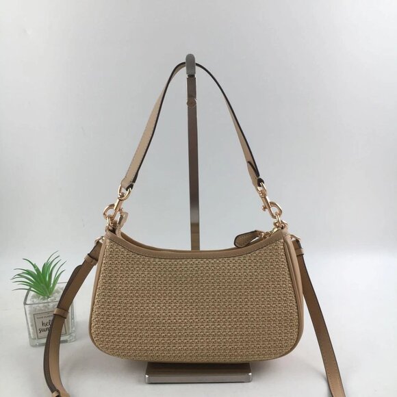 Coach | Bags | Coach Teri 2way Shoulder Bag Crossbody Strawleather ...